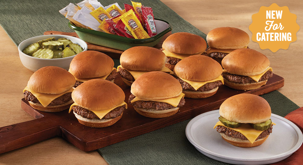 Barrel Cheeseburger Slider Platter